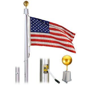 Commercial Flagpole Internal Halyard 60' - 10" Base — Flags Unlimited