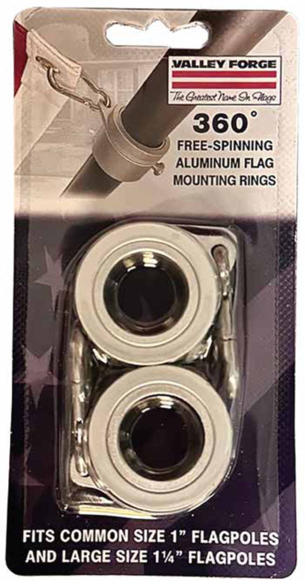 Aluminum Rotating Flag Ring - Pair — Flags Unlimited