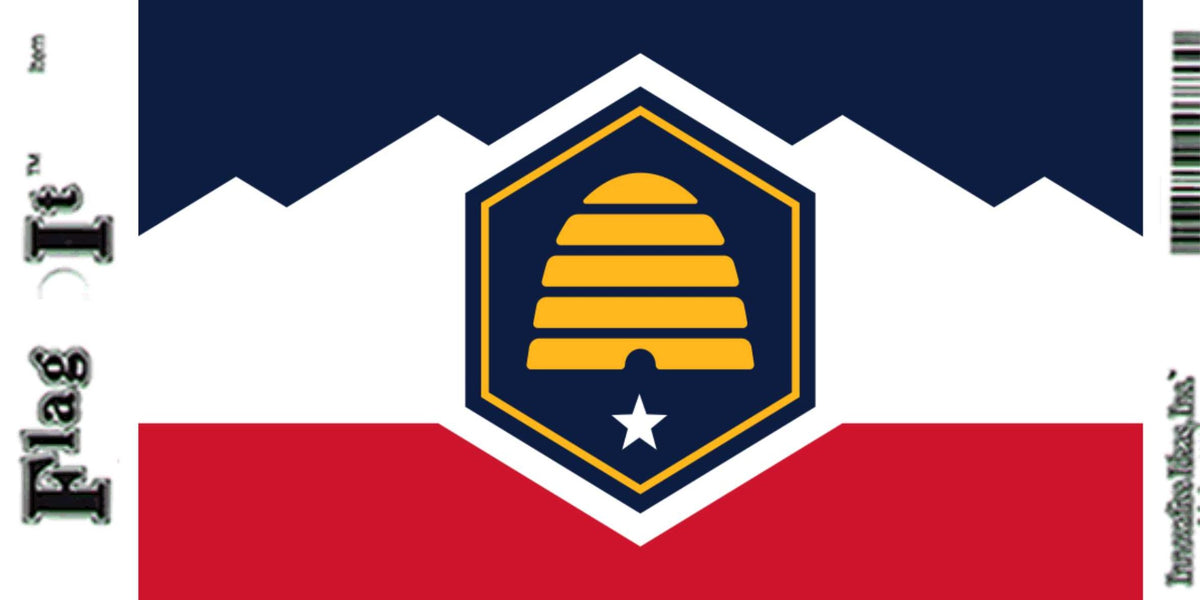 Utah Flag Decal Sticker - Durable Vinyl From Flags Unlimited