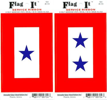 Service Flag Decal Sticker - Durable Vinyl From Flags Unlimited