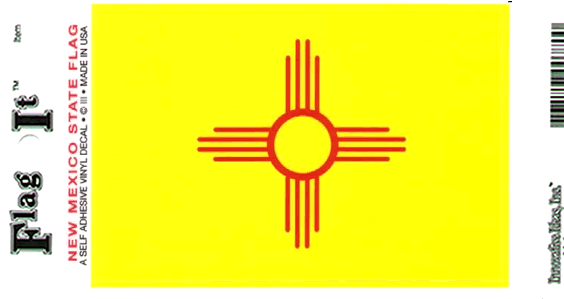 New Mexico Flag Decal Sticker - Durable Vinyl From Flags Unlimited