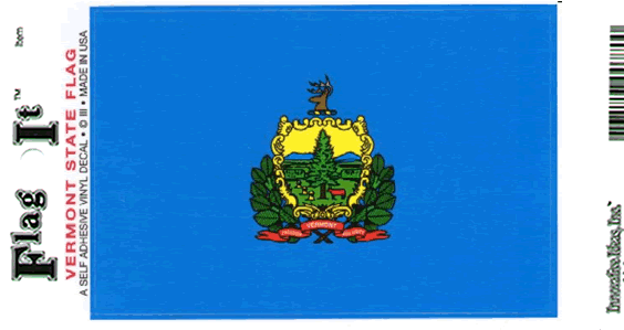 Vermont Flag Decal Sticker - Durable Vinyl From Flags Unlimited