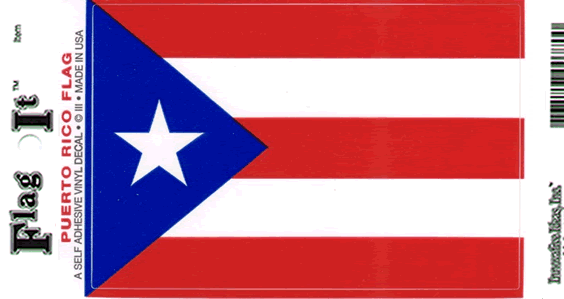 Puerto Rico Flag Decal Sticker - Durable Vinyl From Flags Unlimited