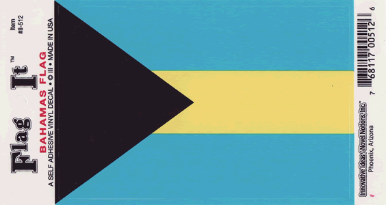 Bahamas Flag Decal Sticker - Durable Vinyl From Flags Unlimited
