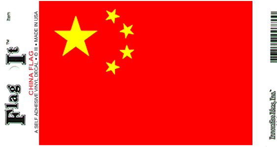 China Flag Decal Sticker - Durable Vinyl From Flags Unlimited