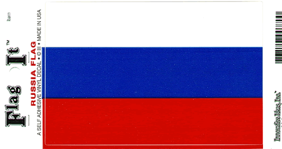 Russia Flag Decal Sticker - Durable Vinyl From Flags Unlimited