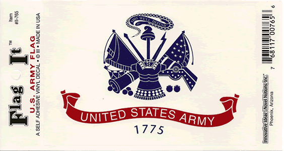 Army Flag Decal Sticker - Durable Vinyl From Flags Unlimited
