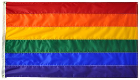 Rainbow Flag, sewn nylon material, high quality. — Flags Unlimited