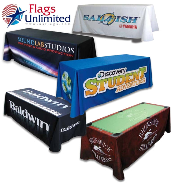 Custom Table Covers | Custom Tablecloths For Sale | Trade show Table ...