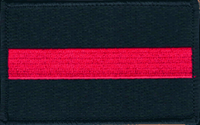 Thin Red Line Flag Patch from Flags Unlimited