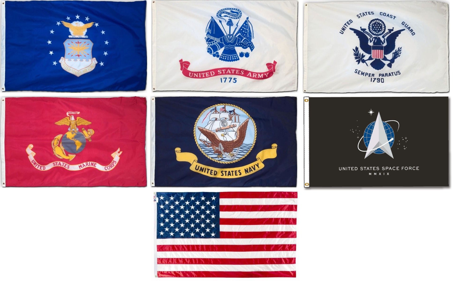 American Military Flags
