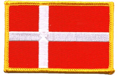 Denmark Flag Patch Iron On Patches - From Flags Unlimited
