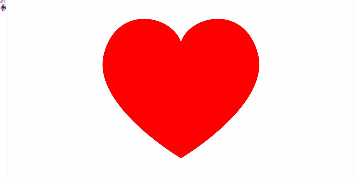 Heart Flag - 3'x5' — Flags Unlimited