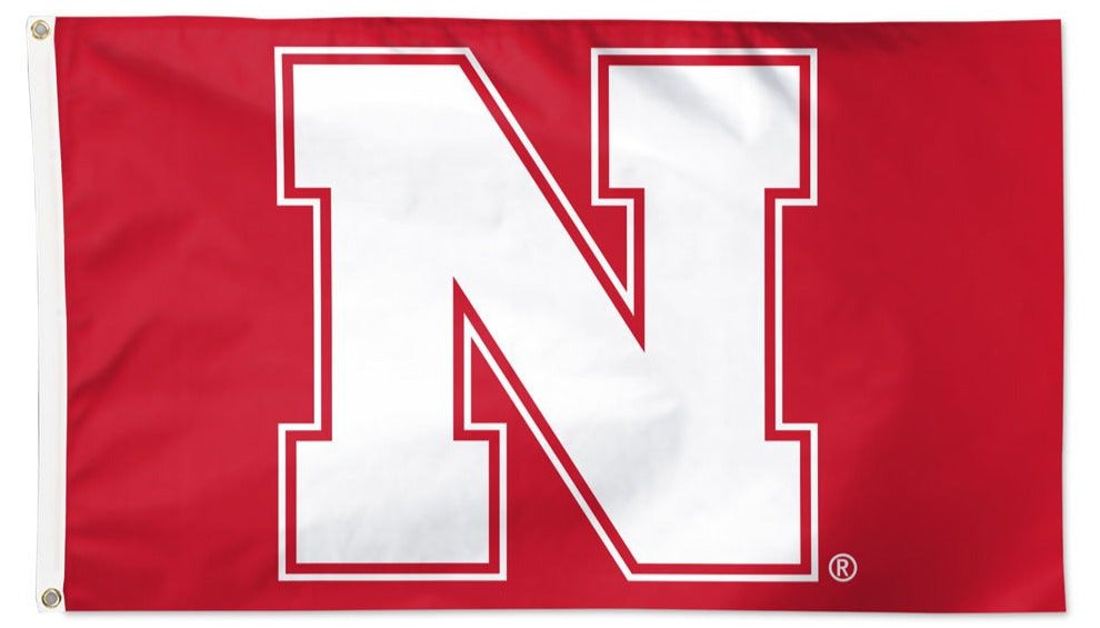 Nebraska Huskers Logo flags, Nebraska Cornhuskers flag, University of ...
