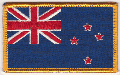 New Zealand Flag Patch Iron On Patches - From Flags Unlimited
