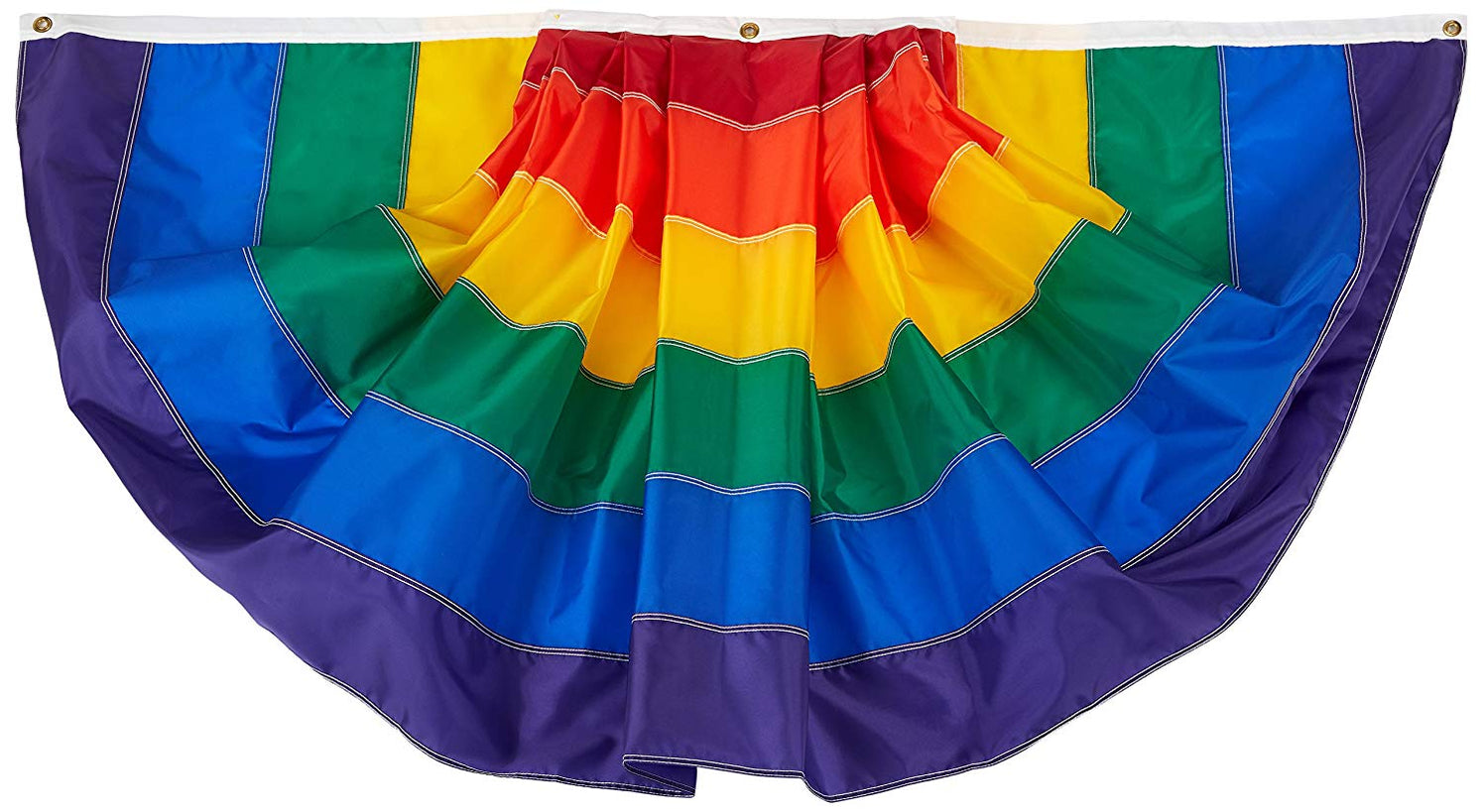 Rainbow (pride) Bunting Fans - Nylon from Flags Unlimited