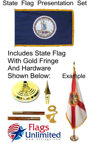 Virginia Indoor Flag Set — Flags Unlimited